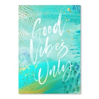 Americanflat - Good Vibes Only by Elena David - 16"x20" Poster Art ...