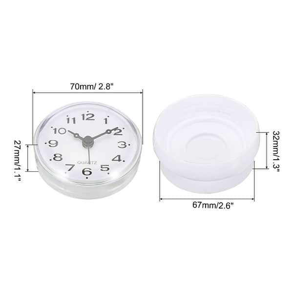 Waterproof Bathroom Shower Clock with Suction Cup Mini Wall Clocks ...