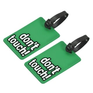 2Pcs PVC Tag Identifier Label, Don't Touch Pattern Green - Bed Bath ...
