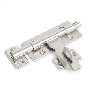 Gate 4-inch Stainless Steel Safety Lock Padlock Latch Barrel Bolt ...