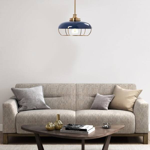 Dome Pendant ceiling led lights Navy Blue pendant light Metal home ...