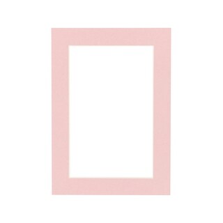 6x10 Mat Bevel Cut for 4x8 Photos - Acid Free Pink Precut Matboard ...