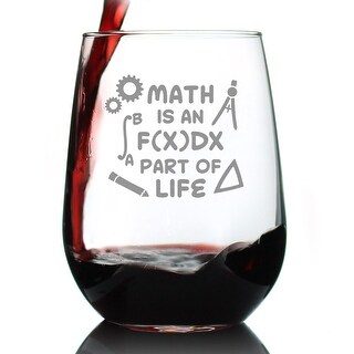 Math Integral - Stemless Wine Glass - Funny Math Gifts for Math Nerds ...