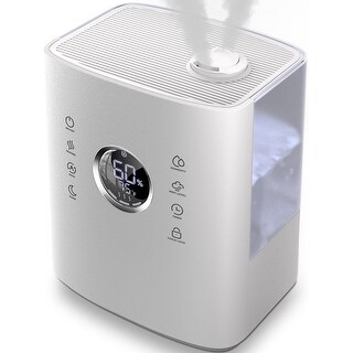 6.5L Top-Fill Warm & Cool Rotatable Mist Ultrasonic Humidifier - Bed ...
