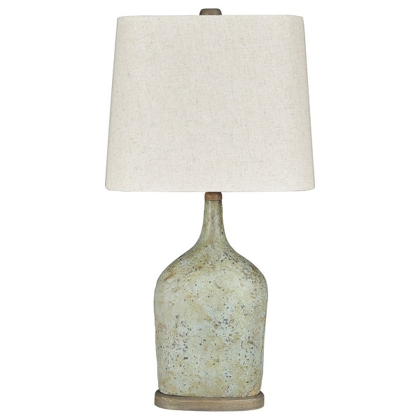 Maribeth Vintage Casual Sage Table Lamp - Set of 2 - 14"W x 9"D x 28"H ...