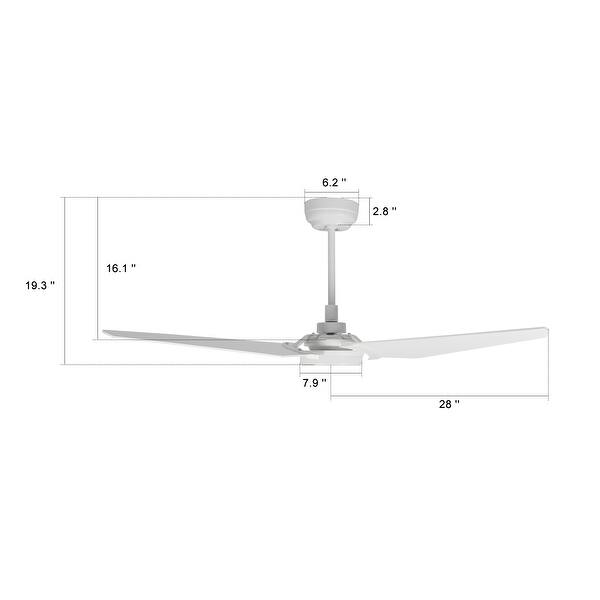 CARRO 56-inch Smart Ceiling Fan with Dimmable LED Light and Remote ...