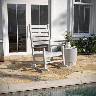 Classic Outdoor All-Weather HDPE Rocking Chair - Bed Bath & Beyond ...