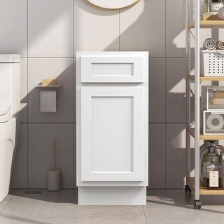 Vanity Art 15 Inch Bathroom Vanity Base Cabinet Single Right Offset ...