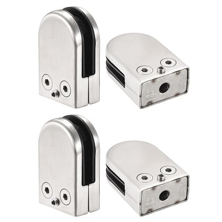 Glass Clamp 4pcs for 10-12mm Thick 65x43mm 304 Stainless Steel Flat ...