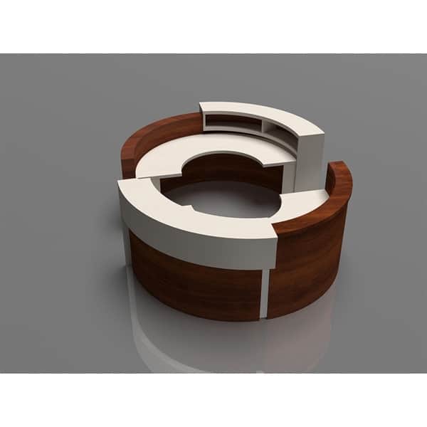 round reception desk
