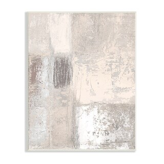 Stupell Conceptual Geometric Tiles Neutral Brown Tones Wood Wall Art ...