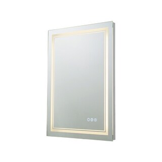 Rectangular Anti-Fog Color Changing Dimmable Bathroom LED Mirror - Bed ...