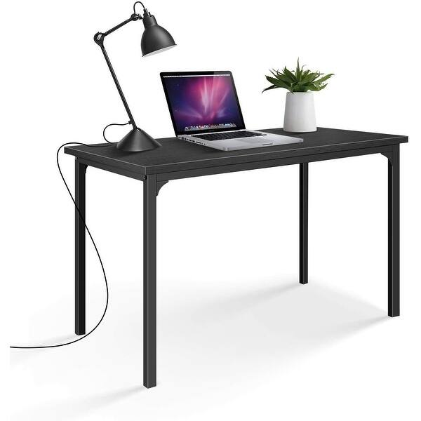 Simple Style Home Office Computer Desk Workstation - Black - Bed Bath ...
