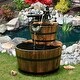 Wooden waterfall fountain bucket - Bed Bath & Beyond - 37523696