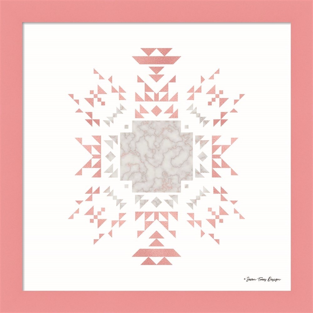 pink aztec design