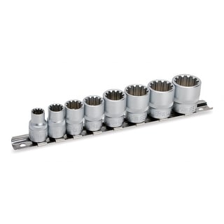 Powerbuilt 8 Piece 3/8-Inch Drive SAE Universal Spline Socket Set w ...
