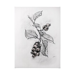 Wildberry Collection Saskatoonberry (36 x 48) Canvas Art Print - Bed ...