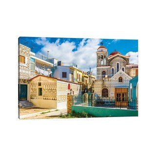 iCanvas "Pirgi Town Of Chios Island" by Nejdet Duzen Canvas Print - Bed ...