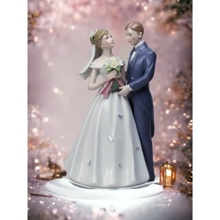 Ceramic Classic Bride And Groom Figurine Wedding Decor Wedding Favor ...