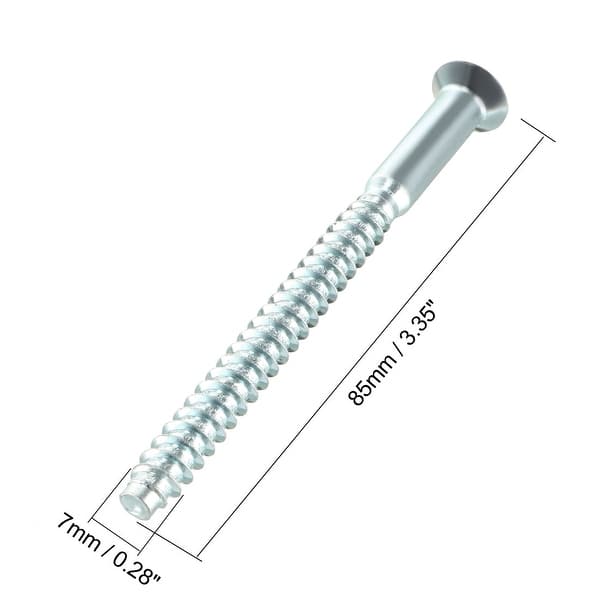 Furniture Confirmat Screw 7x85mm Hex Socket Wood Screws Zinc Plated ...