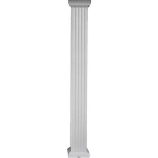 DIXIE PACIFIC 6"X8' Column Sq Alum SQ0608WHT Unit: BOX - Bed Bath ...
