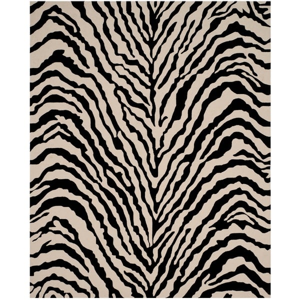 SAFAVIEH Handmade Four Seasons Zhuang Modern Zebra Rug - Bed Bath ...