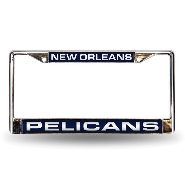 NBA New Orleans Pelicans Laser Chrome Acrylic License Plate Wall Frame ...