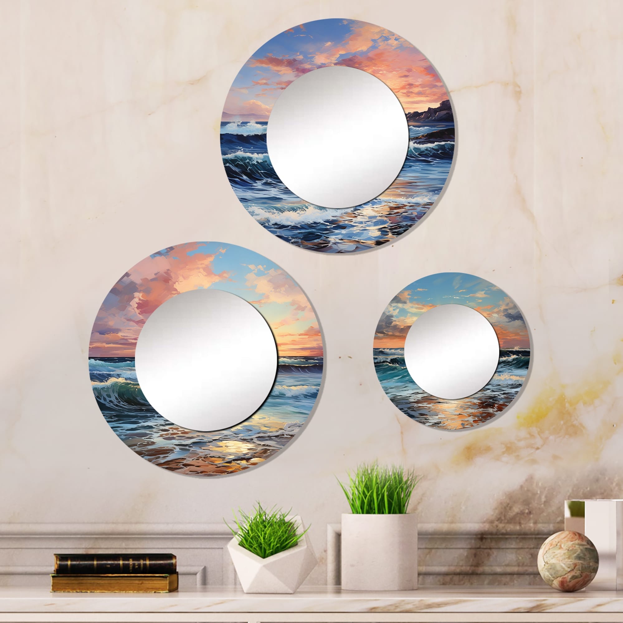 Artistic Weavers Eustace Industrial Metal Round Mirror - 32"H x 32"W ...