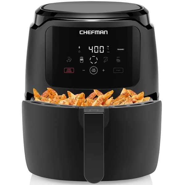 Air Fryer, Large 5 Qt Family Size, One Touch Digital Control Presets ...