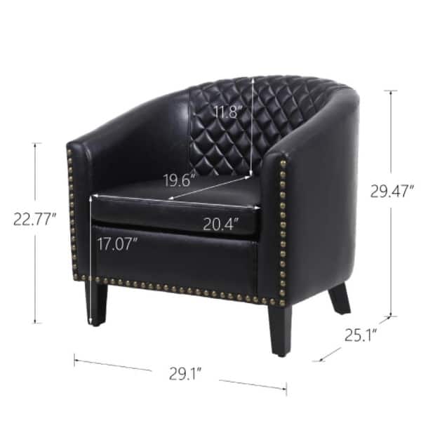 Accent barrel living room chair in Black - Bed Bath & Beyond - 36010395