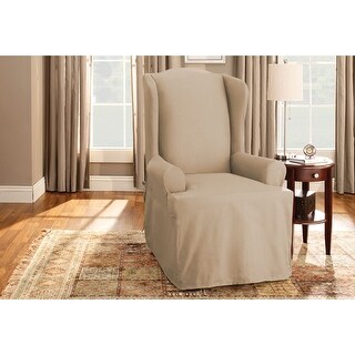 Waverly Ballad Bouquet 1 Piece T Cushion Chair Slipcover - Bed Bath ...