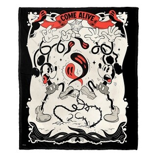 ENT 236 Disney Mickey Mouse-Come Alive Silk Touch Throw - Bed Bath ...