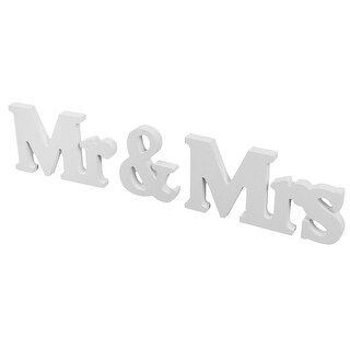Wooden Mr&Mrs shape English Letter Alphabet DIY Craft Gifts Decor 3 in ...