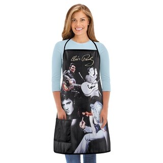 Elvis Presley Black Apron with Side Pocket - 27.5 x 32 x 0.1 - Bed Bath ...