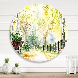 Designart 'Autumn Countryside Landscape In The Afternoon' Traditional ...