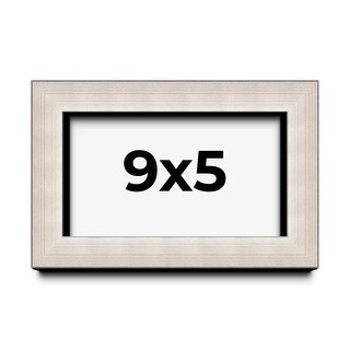 9x5 Shadow Box Frame Silver Real Wood Contemporary Shadowbox Display ...