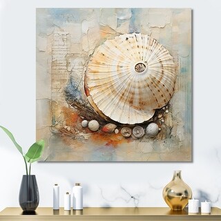 Designart "Abstract Seashell Treasures I" Animals Wall Decor - Bed Bath ...