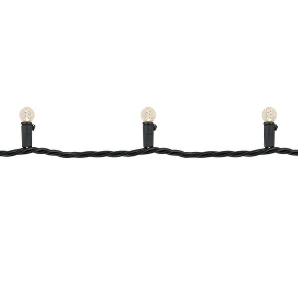 LED G12 Berry Christmas Lights - 16' Black Wire - Warm White - 50 ct ...