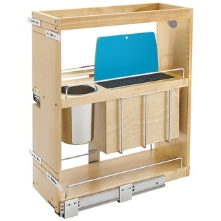 Rev-A-Shelf 449KB Series 9 Inch Pull Out Cabinet Organizer with Knife ...