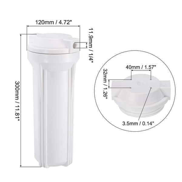 Water Filter Housing 10" Whole House Filtration System 1/4" Inlet ...