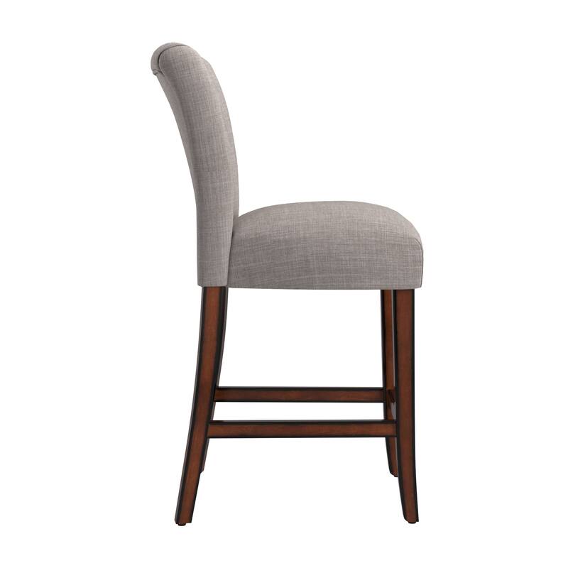 Parson Classic Linen Counter Height High Back Stools (Set of 2) by ...
