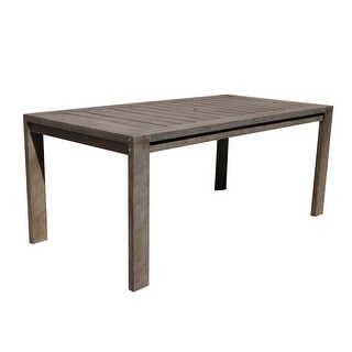 Neji 70 Inch Dining Table, Burnt Brown Eucalyptus Wood Frame, Plank Top ...