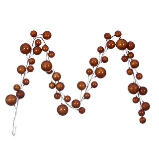 Vickerman 10' Copper Pearl Branch Ball Wire Garland. - Bed Bath ...