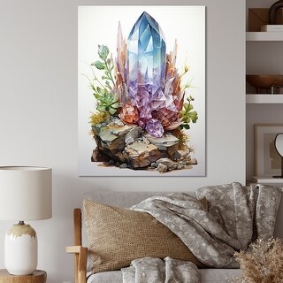 Designart "Spiritual Stone Quartz III" Spiritual Stone Canvas Art Print ...