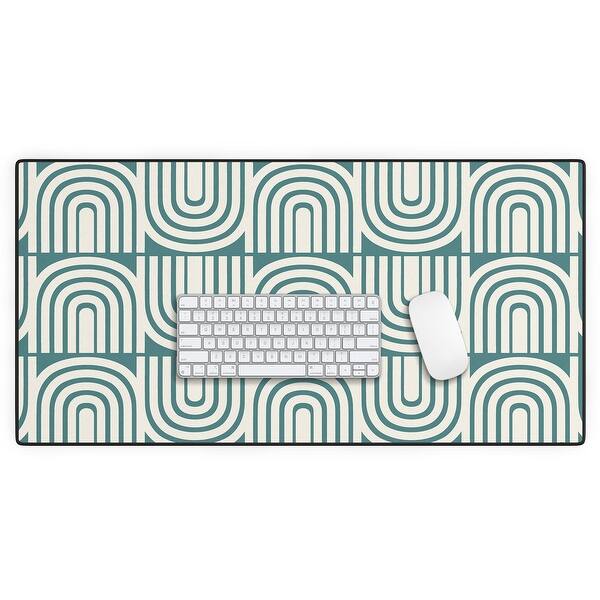 Heather Dutton Refraction Rainbow Teal Desk Mat - Bed Bath & Beyond ...