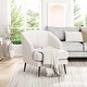 Grondin Mid-Century Modern Style Upholstered Accent Barrel Chair with ...