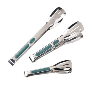 3-Pack Stainless Steel Kitchen Tongs - Bed Bath & Beyond - 40134447
