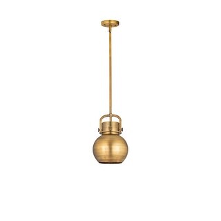 Innovations Lighting Newton Metal Sphere - 1 Light 8" Stem Hung Pendant ...