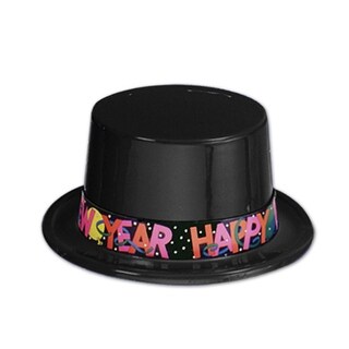 Club Pack of 25 Black Topper "Happy New Years" Legacy Party Favor Hats ...