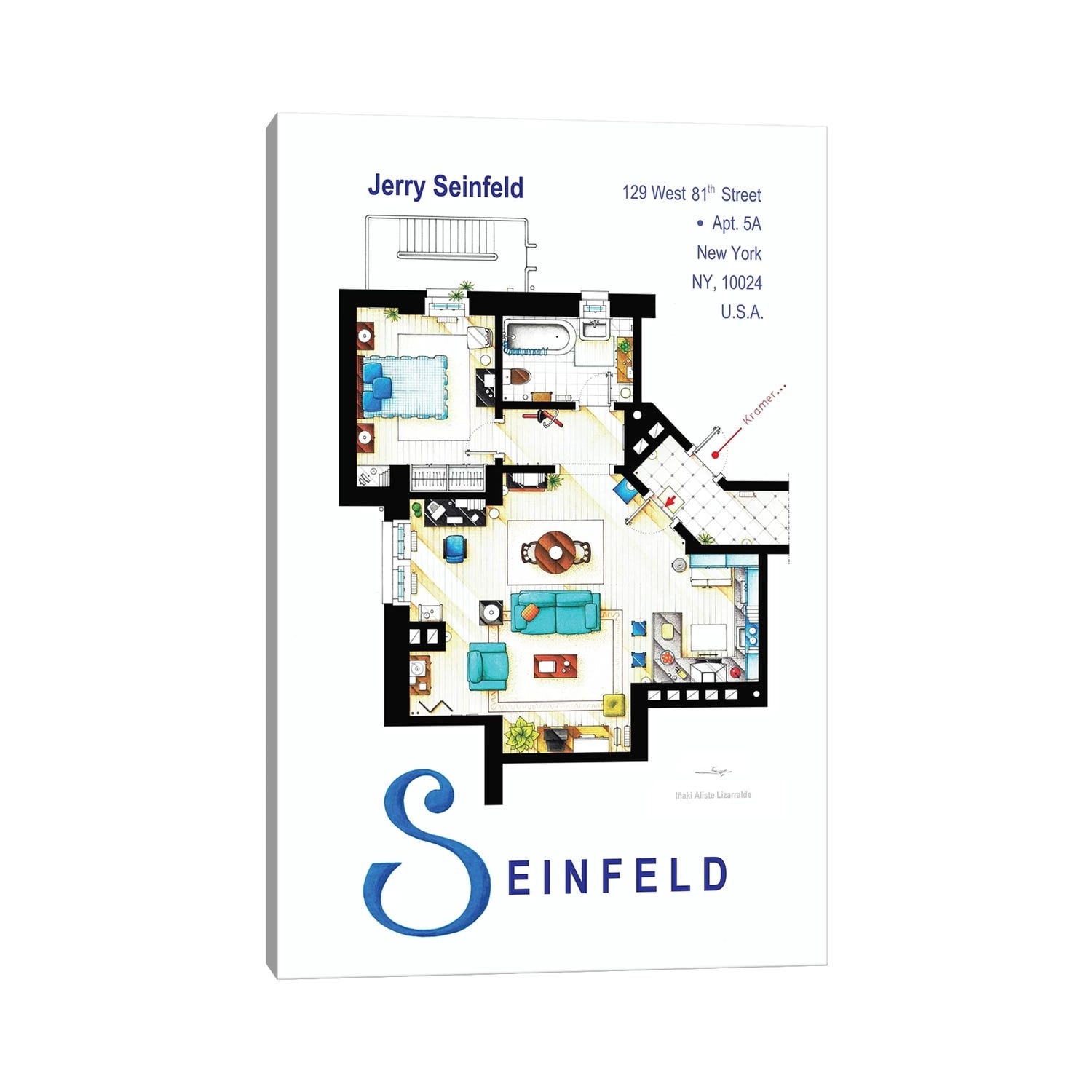 seinfeld flat layout